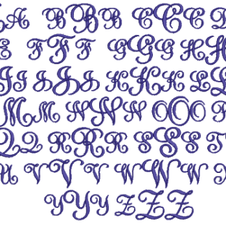 Sydney Monogram Font - Wilcomfonts.com