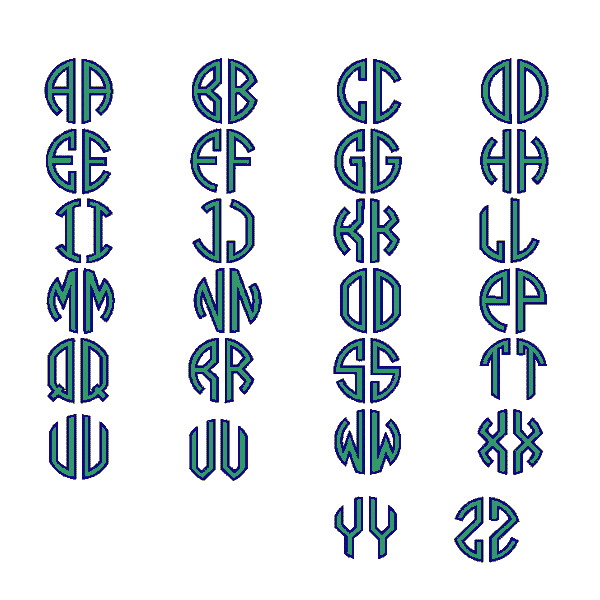 wf two letter mgm fill font. – Wilcomfonts.com